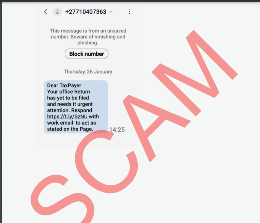 SARS Issues Warning on Taxpayer Scam: Protect Yourself and Stay ...