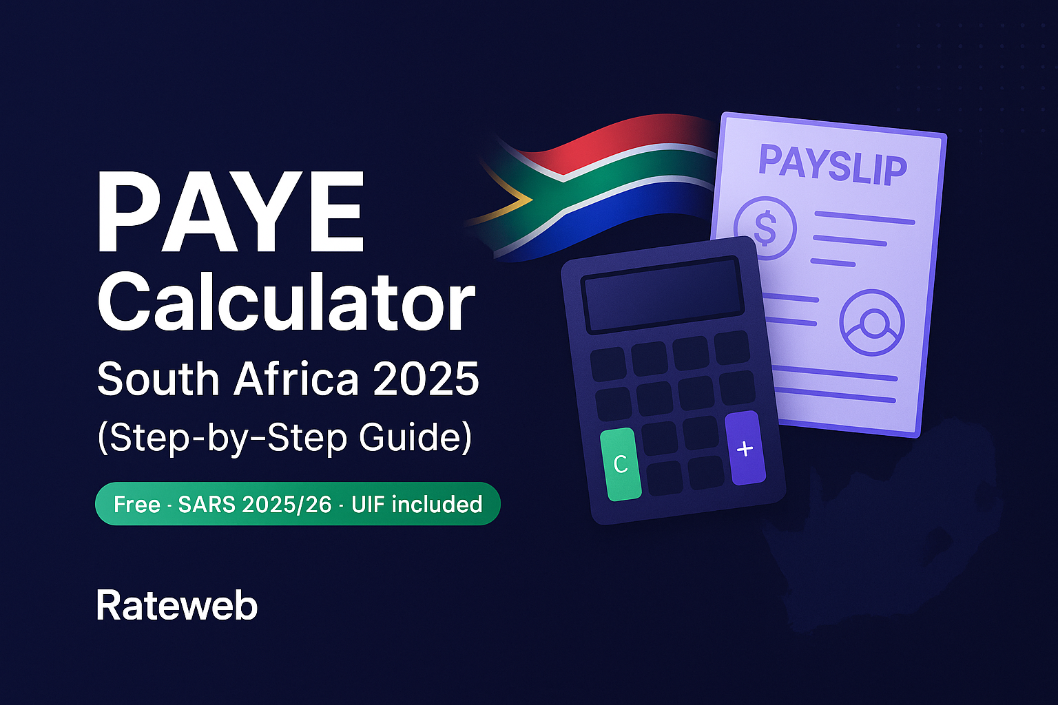 PAYE Calculator South Africa 2025 (Step‑by‑Step Guide) | Rateweb